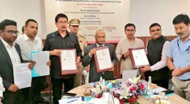 NDDB Signs an Agreement to Manage the Ladakh Milk Federation with the ...
